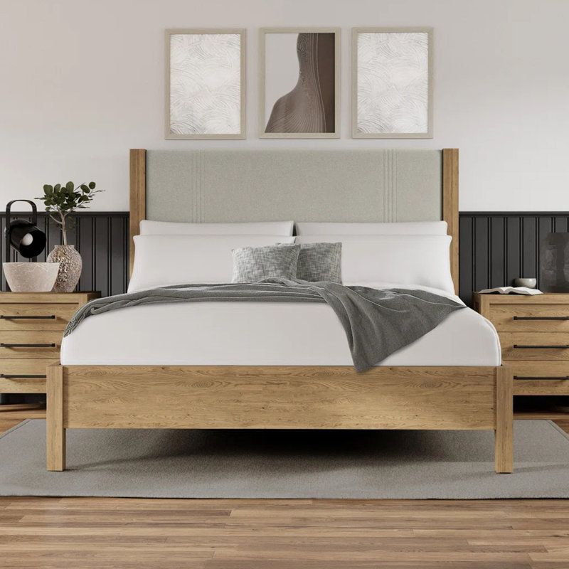 Birch Lane™ Laroche Upholstered Panel Bed & Reviews | Wayfair